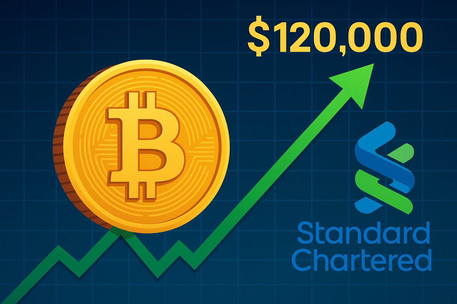 Standard Chartered: Bitcoin alcanzará 120.000 dólares