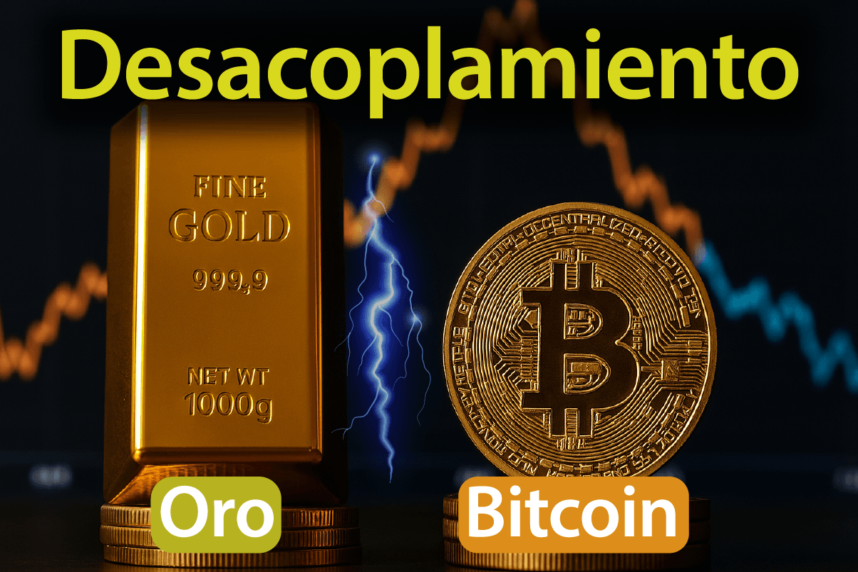 Oro y Bitcoin se desacoplan - Bitcoin y Criptos