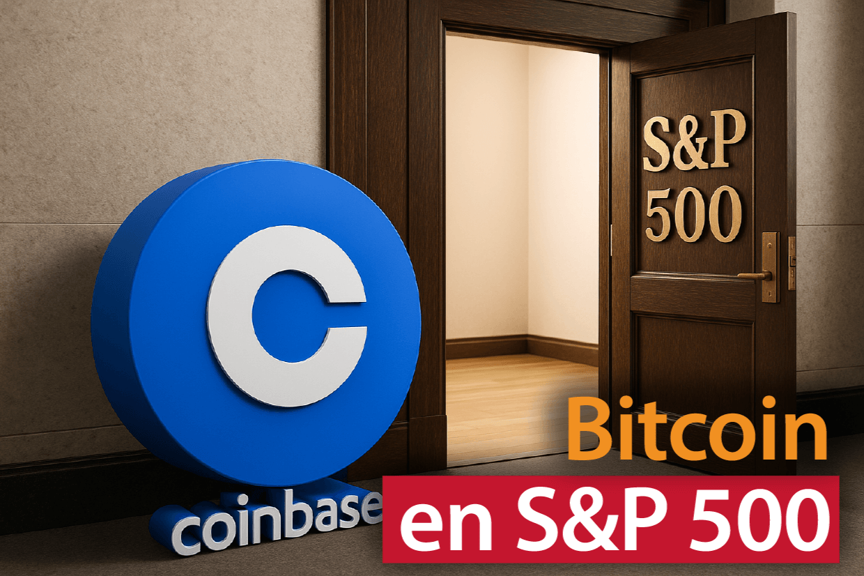 Coinbase entra al S&P 500 y Bitcoin lo acompaña